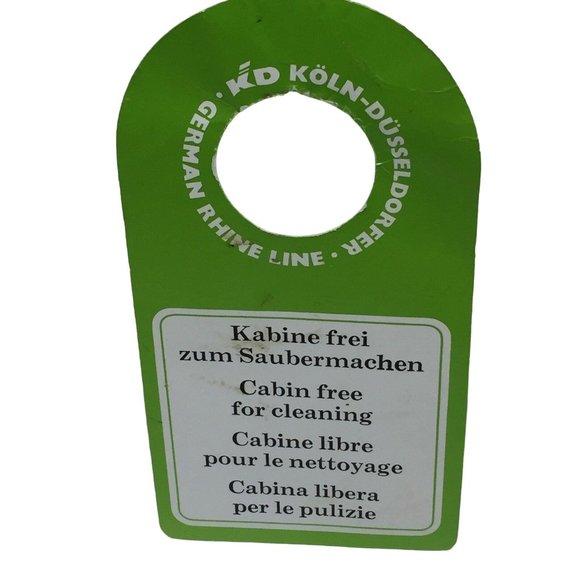 Other | Vintage Kd Koln Dusseldorfer Hotel Maid Service Door Knob Sign ...